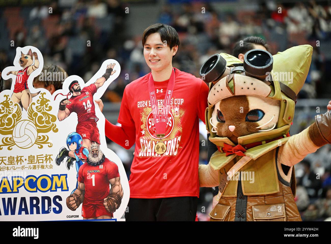 Osaka, Japan. Kredit: MATSUO. Dezember 2024. Ran Takahashi () Volleyball : 2024 All Japan Men's ...