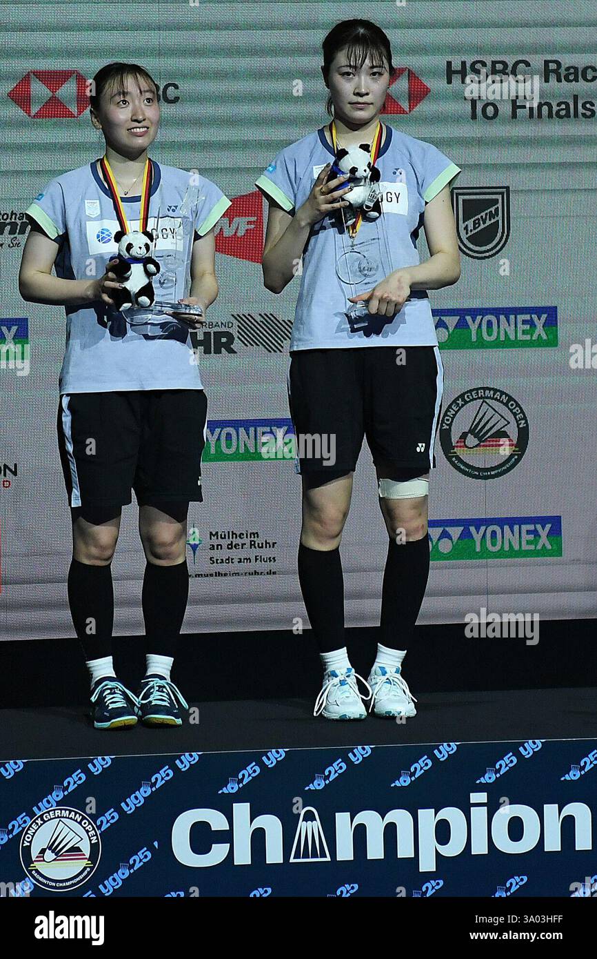 Badminton YONEX German Open 2025 Damendoppel Finale am 02.03.2025 in der Westenergie Sporthalle ...