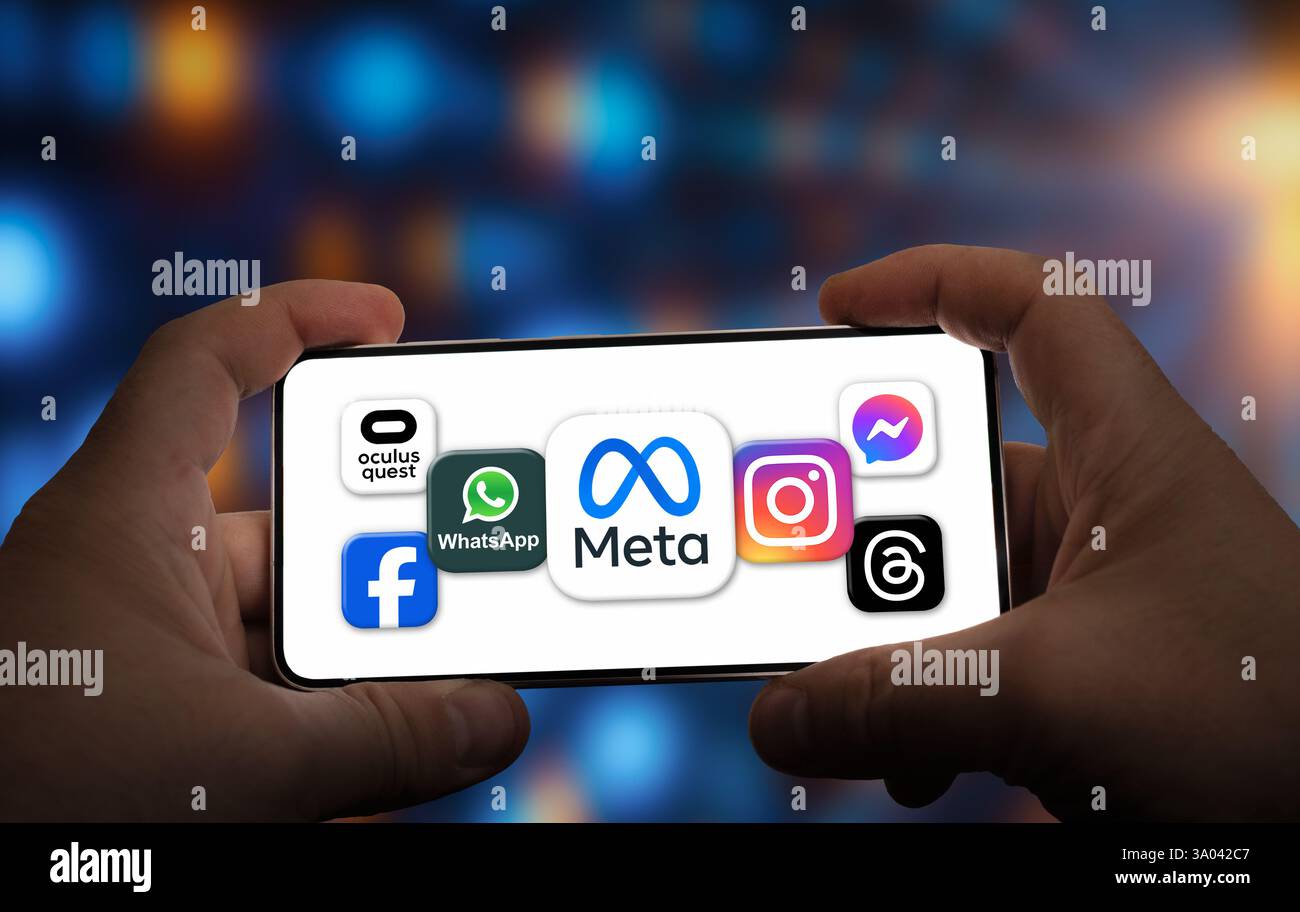 Das meta plattform logo -Fotos und -Bildmaterial in hoher Auflösung – Alamy