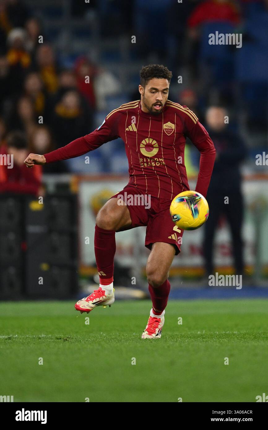 Rom, Italien. März 2025. Devyne Rensch von A.S. Roma ist am 27. Tag der ...