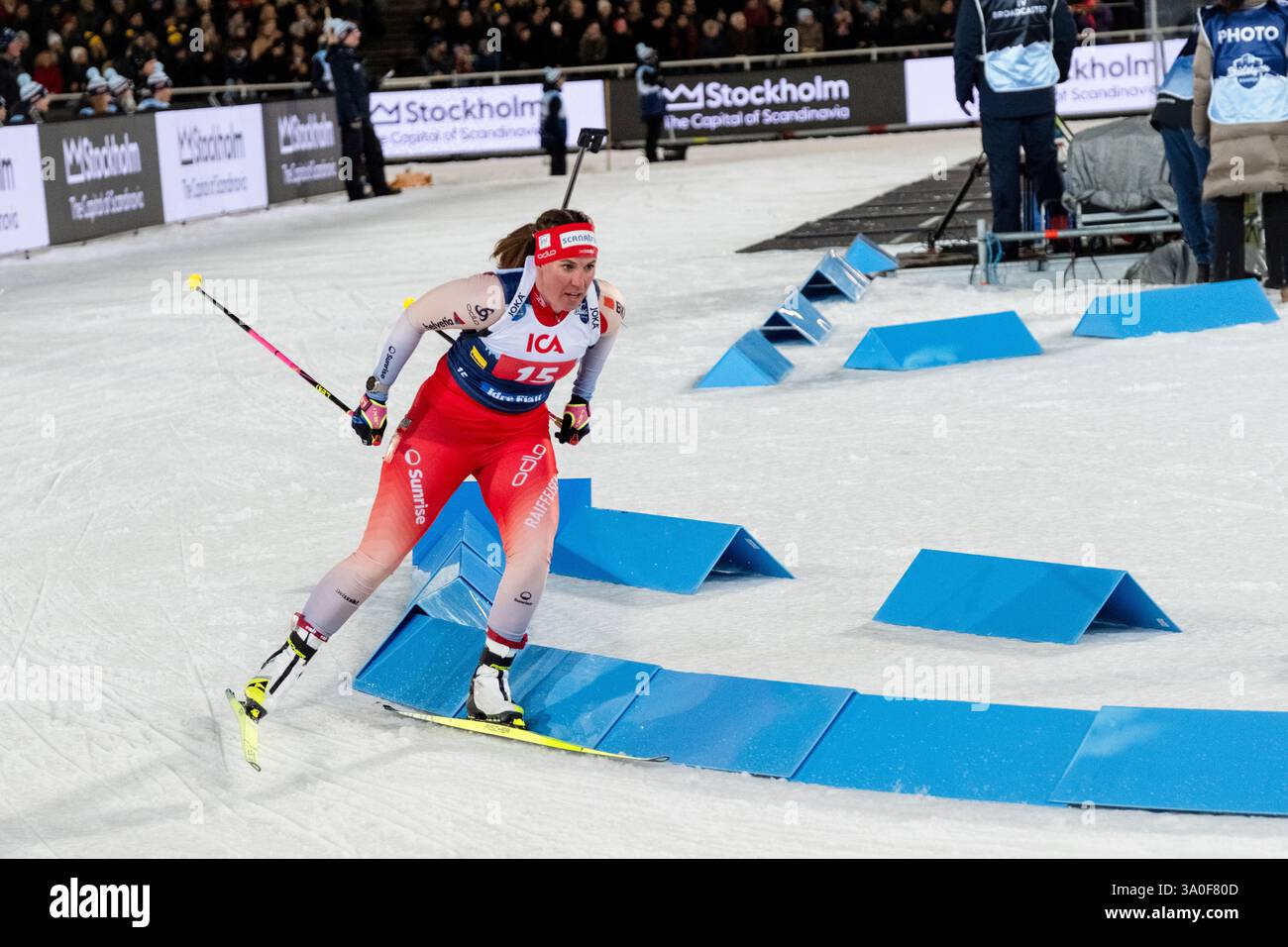 Stockholm Olympiastadion, Schweden, 3. März 2025. Lena Haecki-Gross aus ...