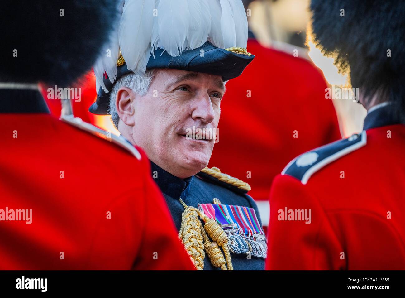 London, Großbritannien. März 2025. 7 Company Coldstream Guards und ihre ...