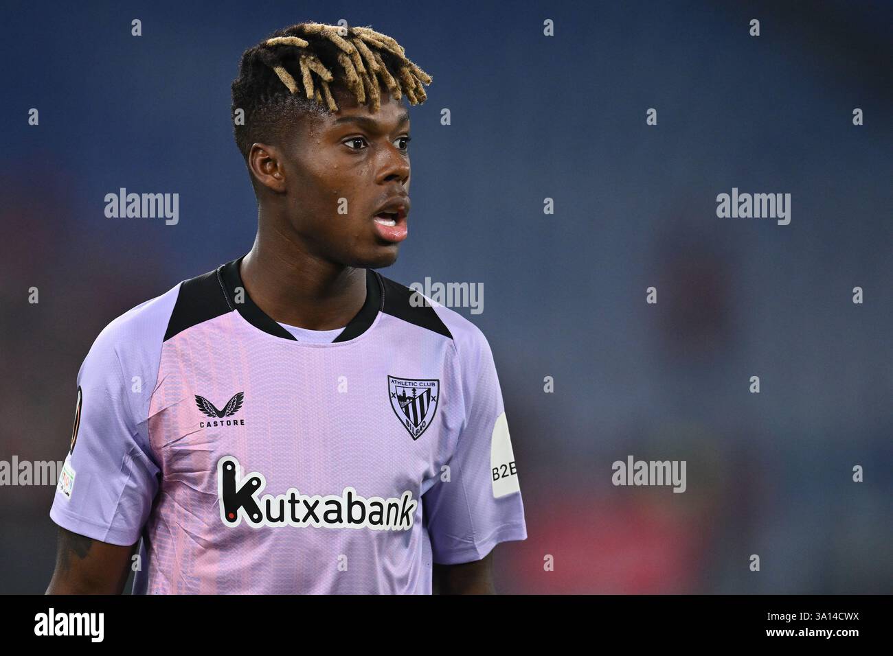 Rom, Italien. März 2025. Nico Williams vom Athletic Club de Bilbao ...