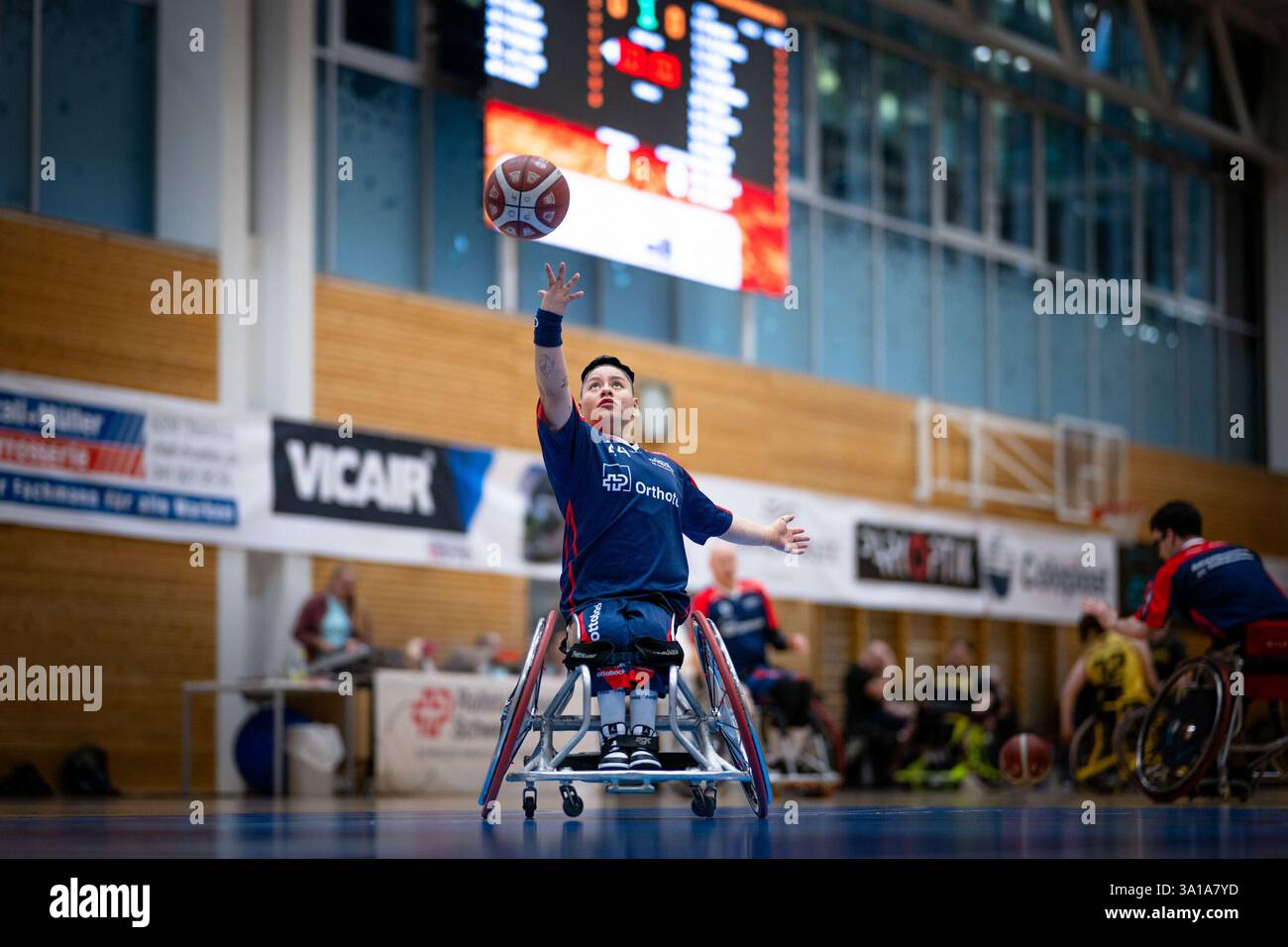 Wayra Huber (Pilatus Dragons RCZS #24) am IWBF EuroCup 2 Gruppenphase ...