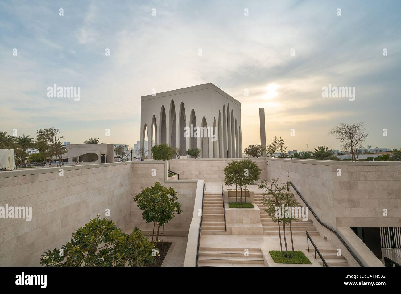 Abu Dhabi, Vereinigte Arabische Emirate - 23. Februar 2025: Synagoge im ...