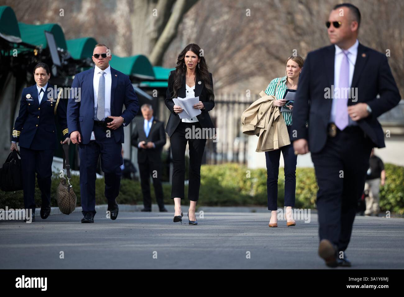 Washington, Usa. März 2025. Die Heimatschutzministerin Kristi Noem wird ...