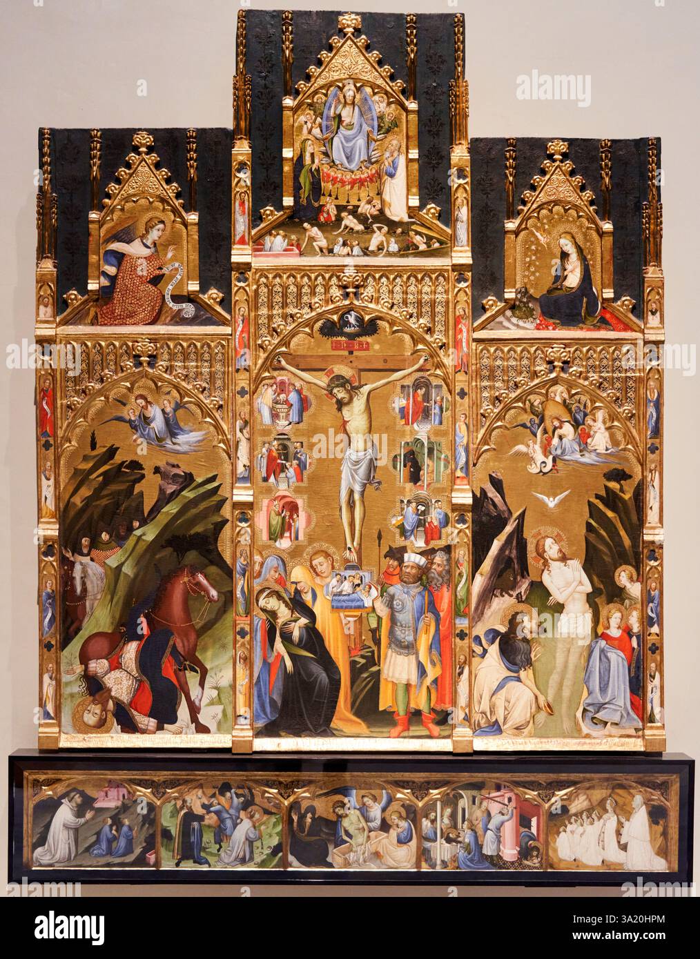 Retablo de los Sacramentos, Altar der Sakramente, Tempel an Bord ...