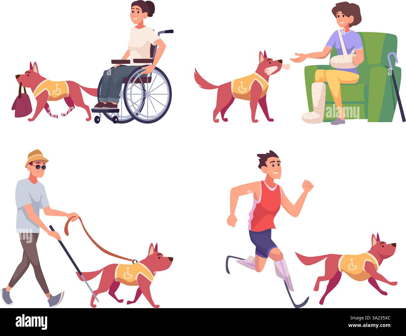 Behinderungen Menschen Tier. Ein Führer Haustierassistent für ...