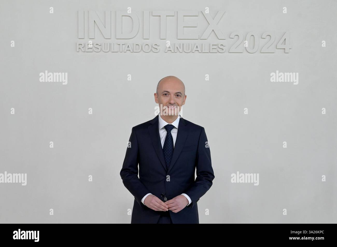 Inditex CEO Óscar García Maceiras during the presentation of Inditex's ...