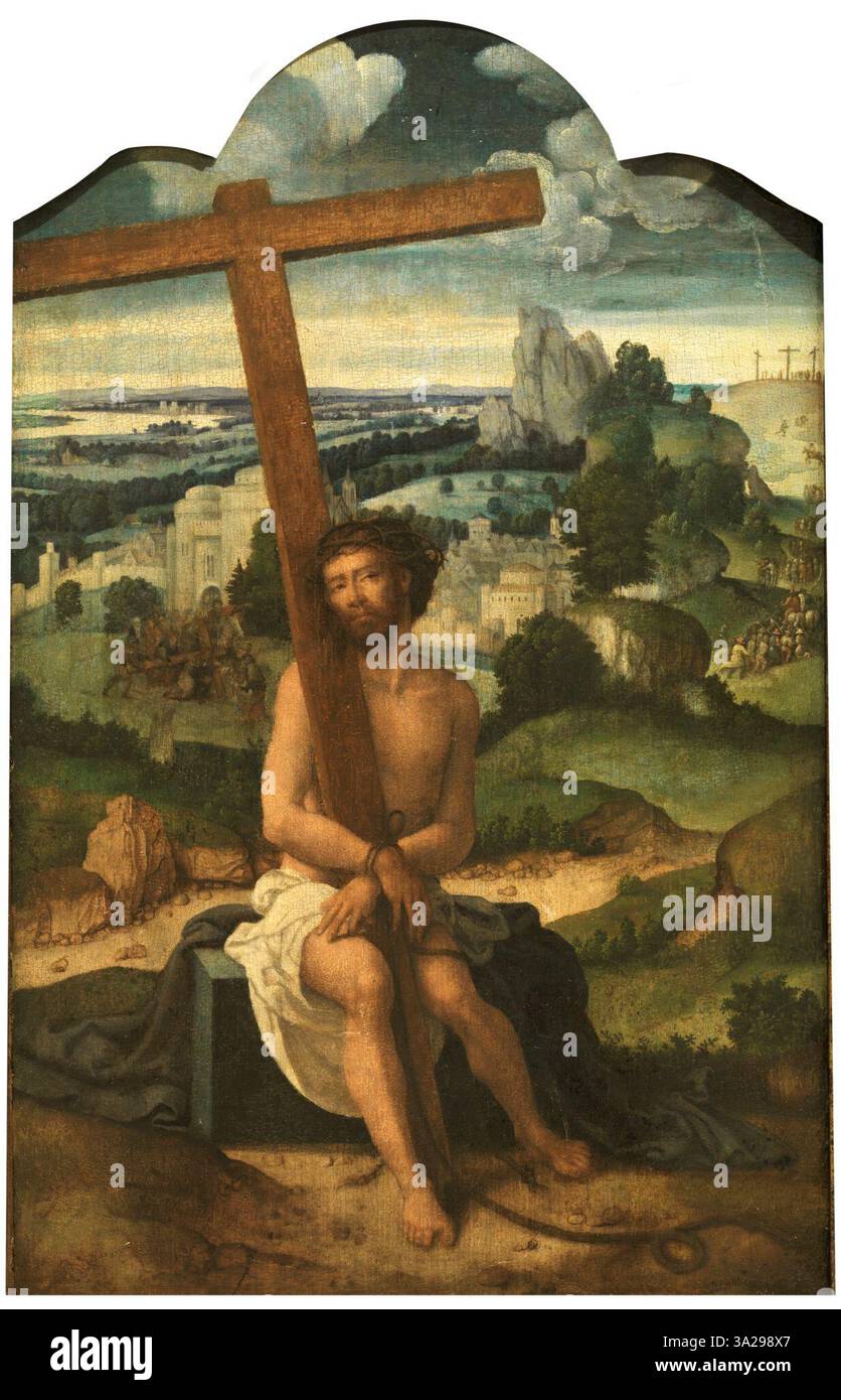 Dieses düstere Bild zeigt Christus als den Mann des Leidens und zeigt ihn in einem Moment ...