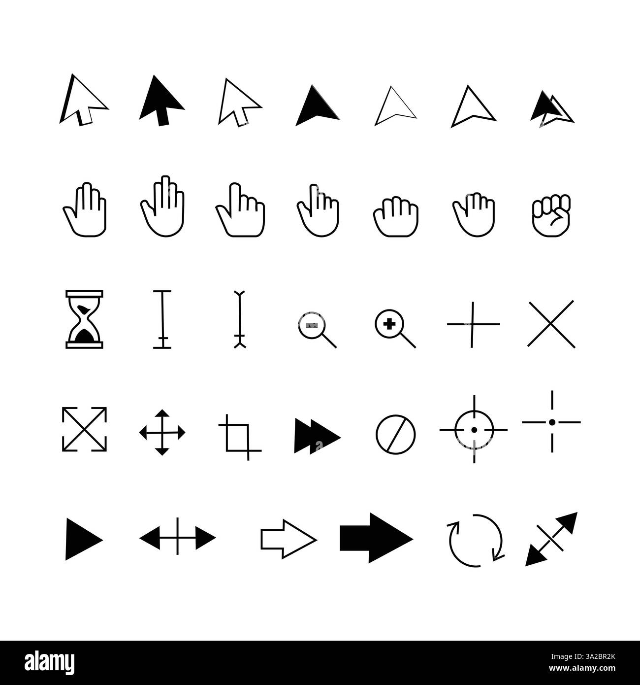 Cursor zeiger symbol Stock-Vektorgrafiken kaufen - Alamy