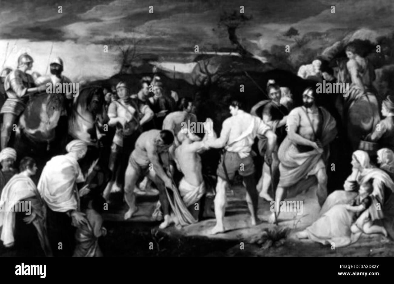 Diese Kopie von „Martirio di Sant'Andrea“ von Guido Reni zeigt das Martyrium des Heiligen ...