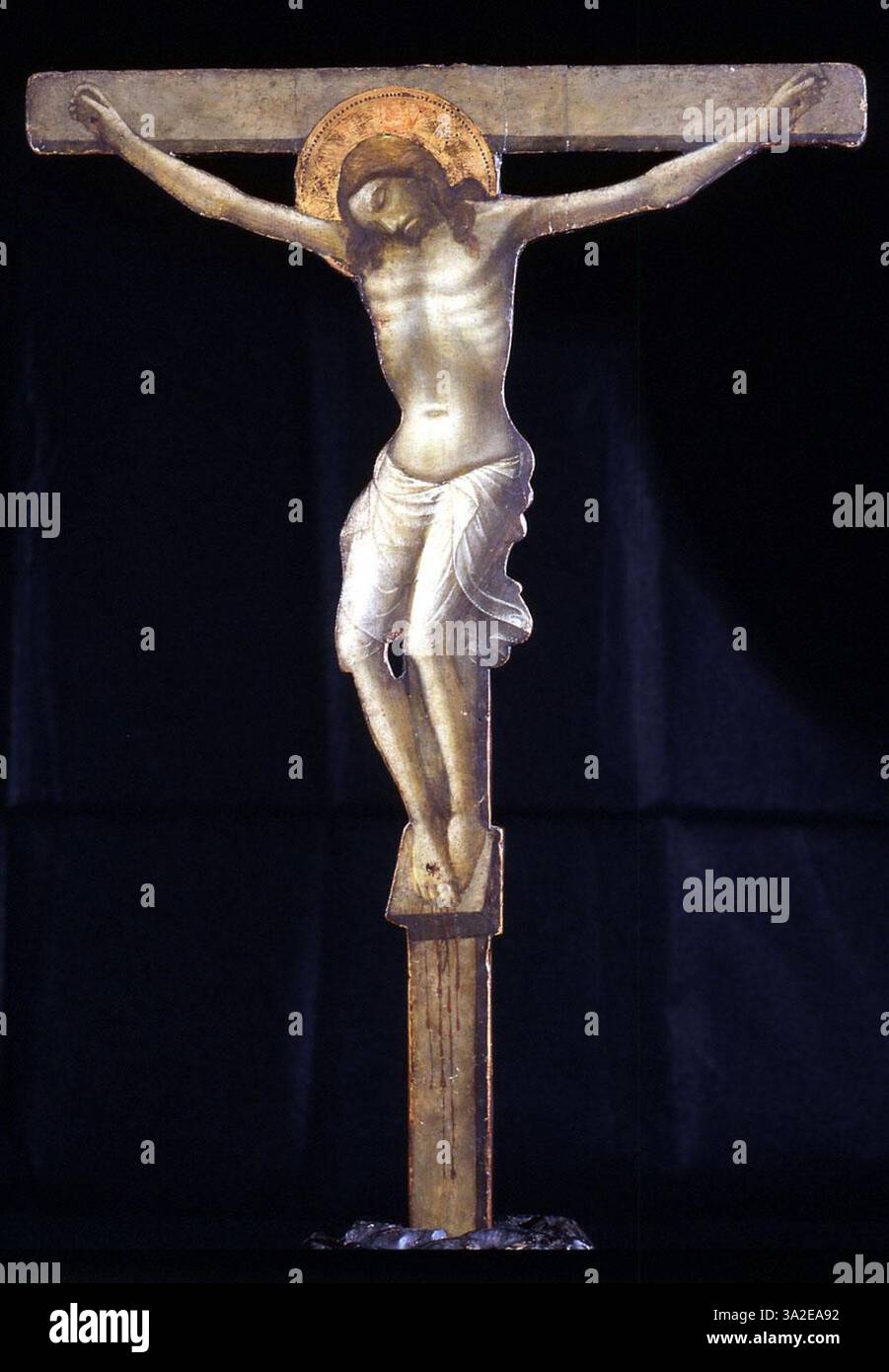 Lorenzo Monacos „Cristo Crocifisso“ (gekreuzigter Christus) im Museo della Fondazione Horne ...