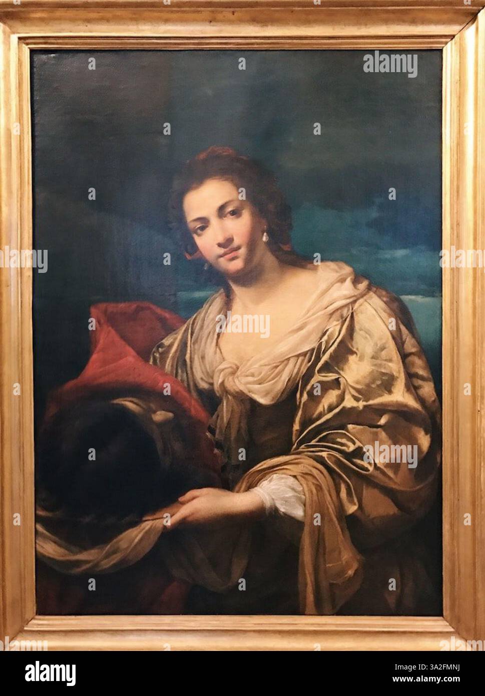 Dieses Gemälde von Simon Vouet zeigt Herodias mit dem abgetrennten Kopf ...