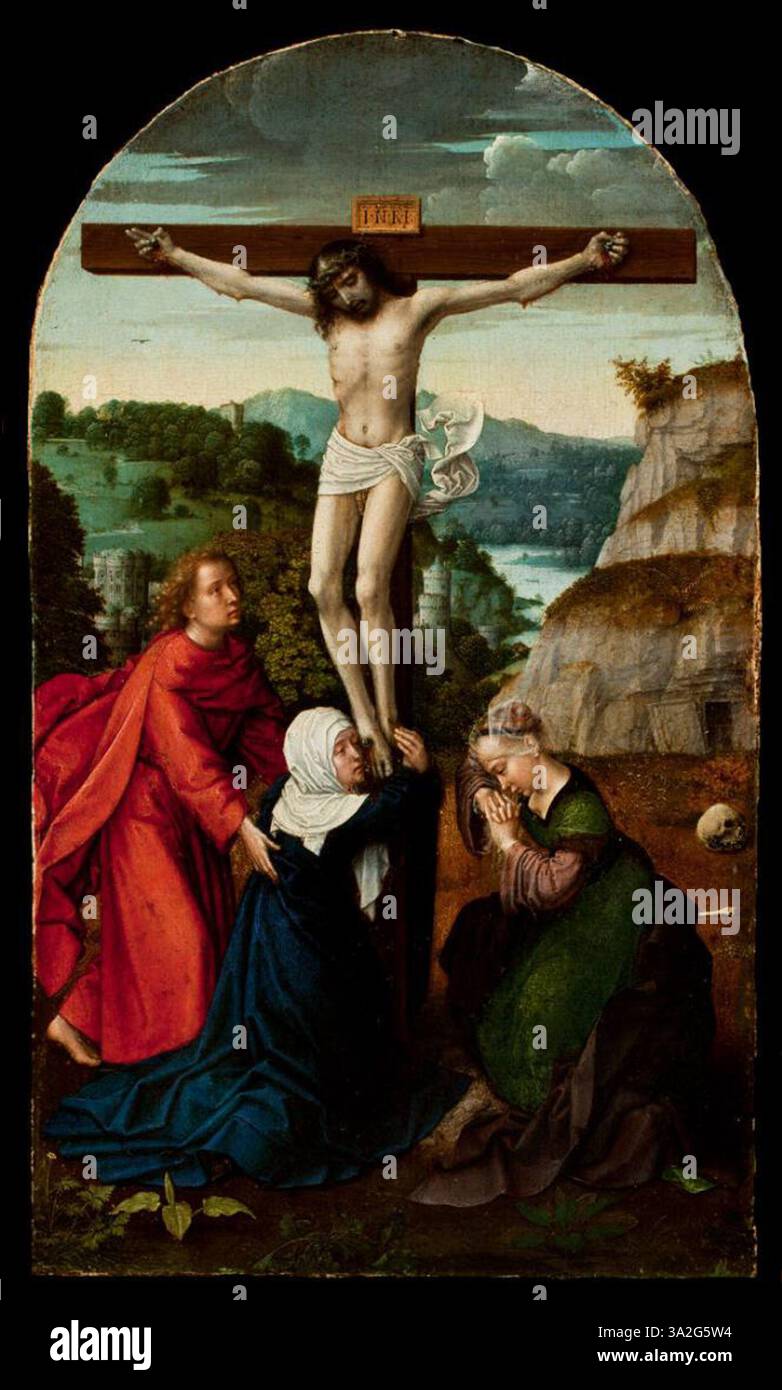 Dieses Kunstwerk aus dem 16. Jahrhundert, das der Schule von Gerard David zugeschrieben wird ...