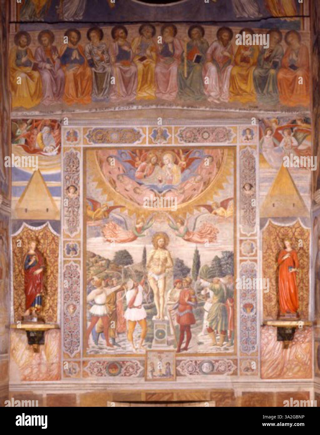 Gozzolis „Martirio di San Sebastiano“ zeigt das Martyrium des heiligen Sebastians und zeigt sein ...