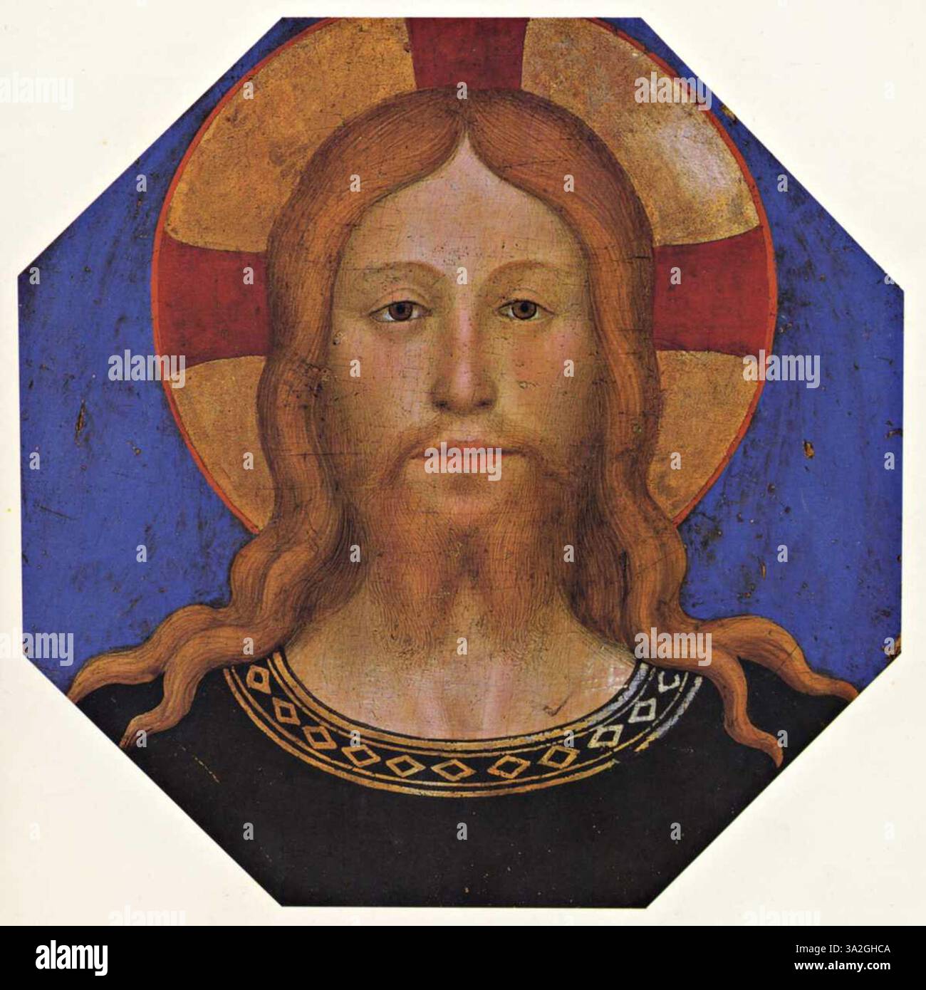 FRA Angelicos „Christus der Erlöser“ stellt Christus mit einer Geste ...