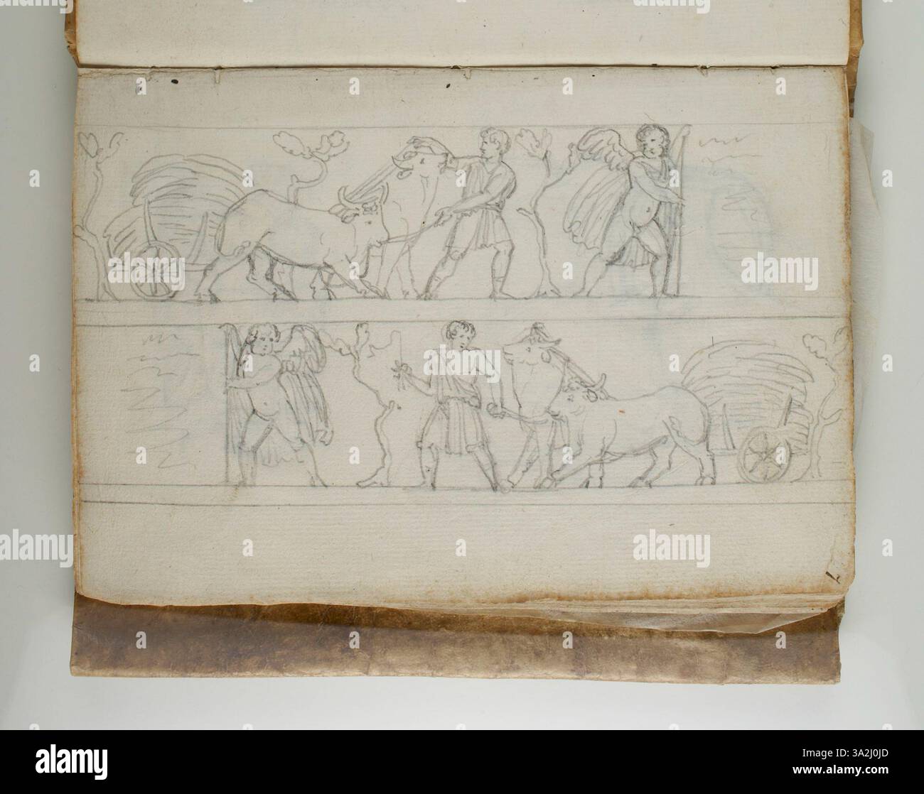 Thorvaldsen zeigt in diesem Kunstwerk die menschliche Form mit ...