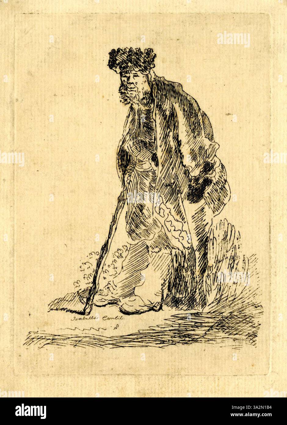 Diese Gravur von 1867 reproduziert ein Porträt von Isabella Byron ...