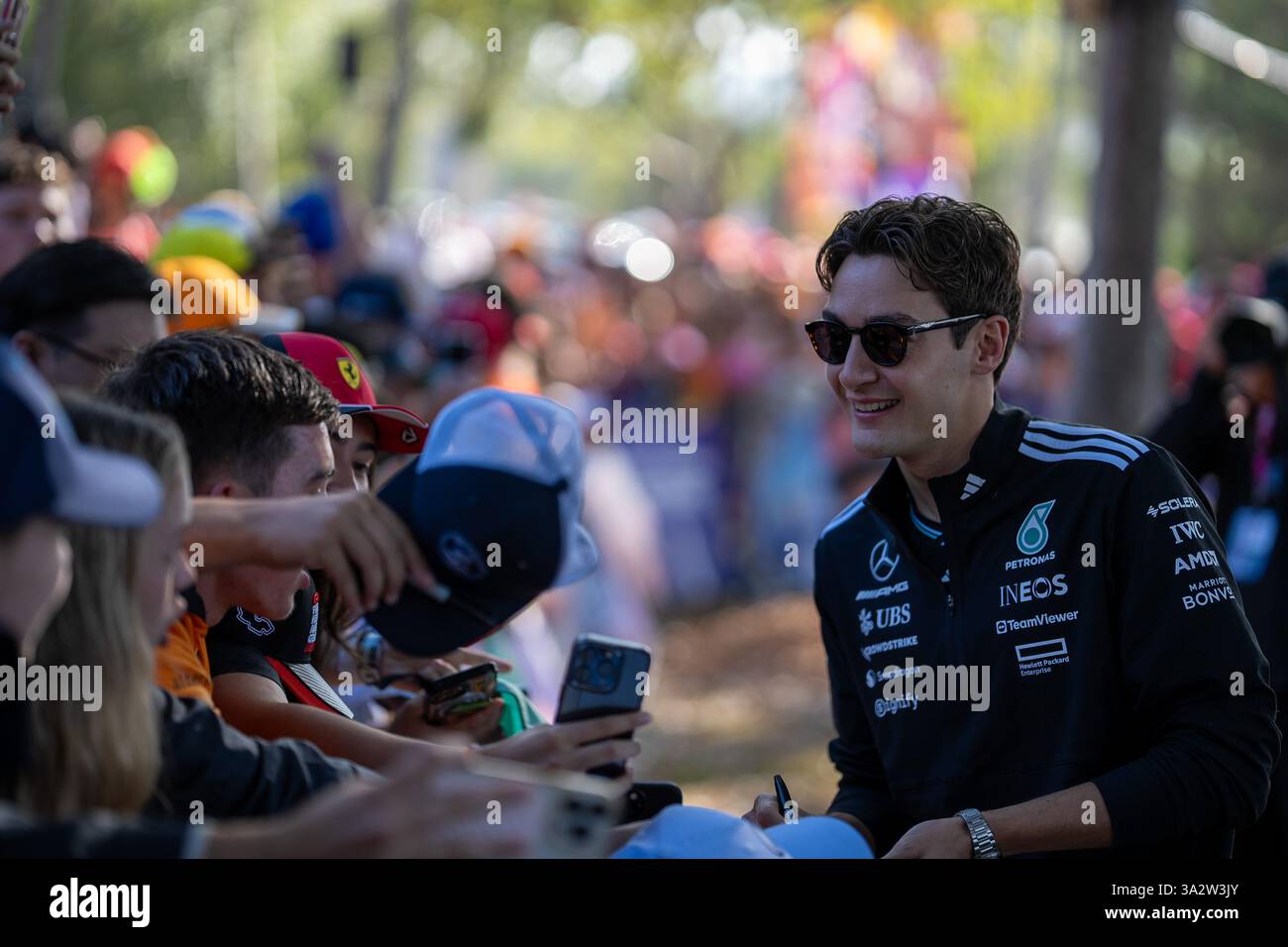 GEORGE RUSSELL (GBR) vom Mercedes-AMG PETRONAS F1 Team #63 während des ...