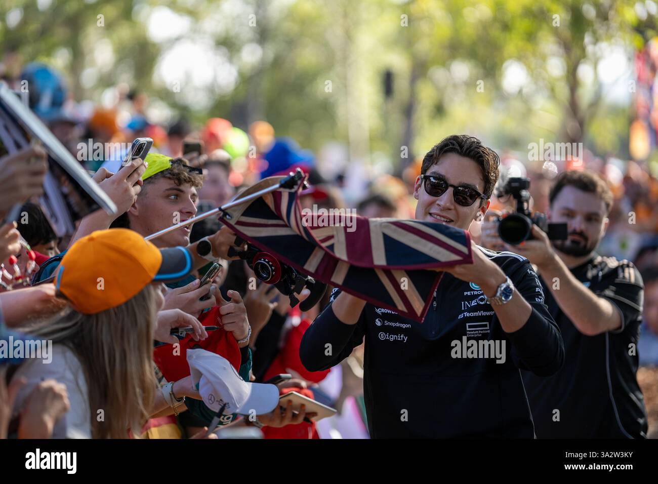 GEORGE RUSSELL (GBR) vom Mercedes-AMG PETRONAS F1 Team #63 während des ...