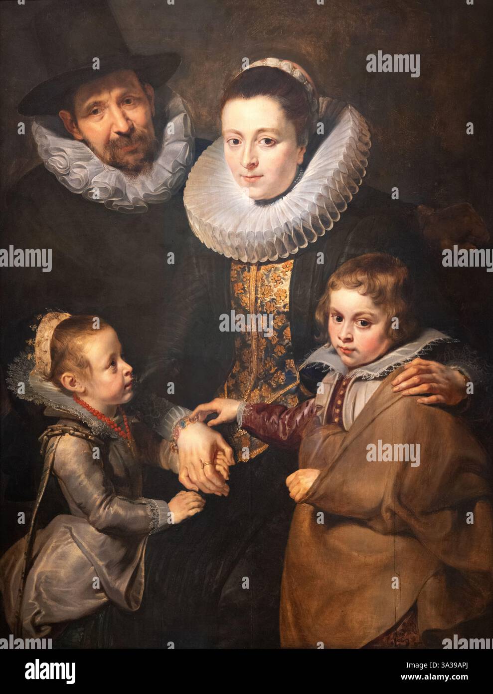 Peter Paul Rubens Malerei; Rubens, die Familie von Jan Brueghel dem Älteren, 1613-15 ...