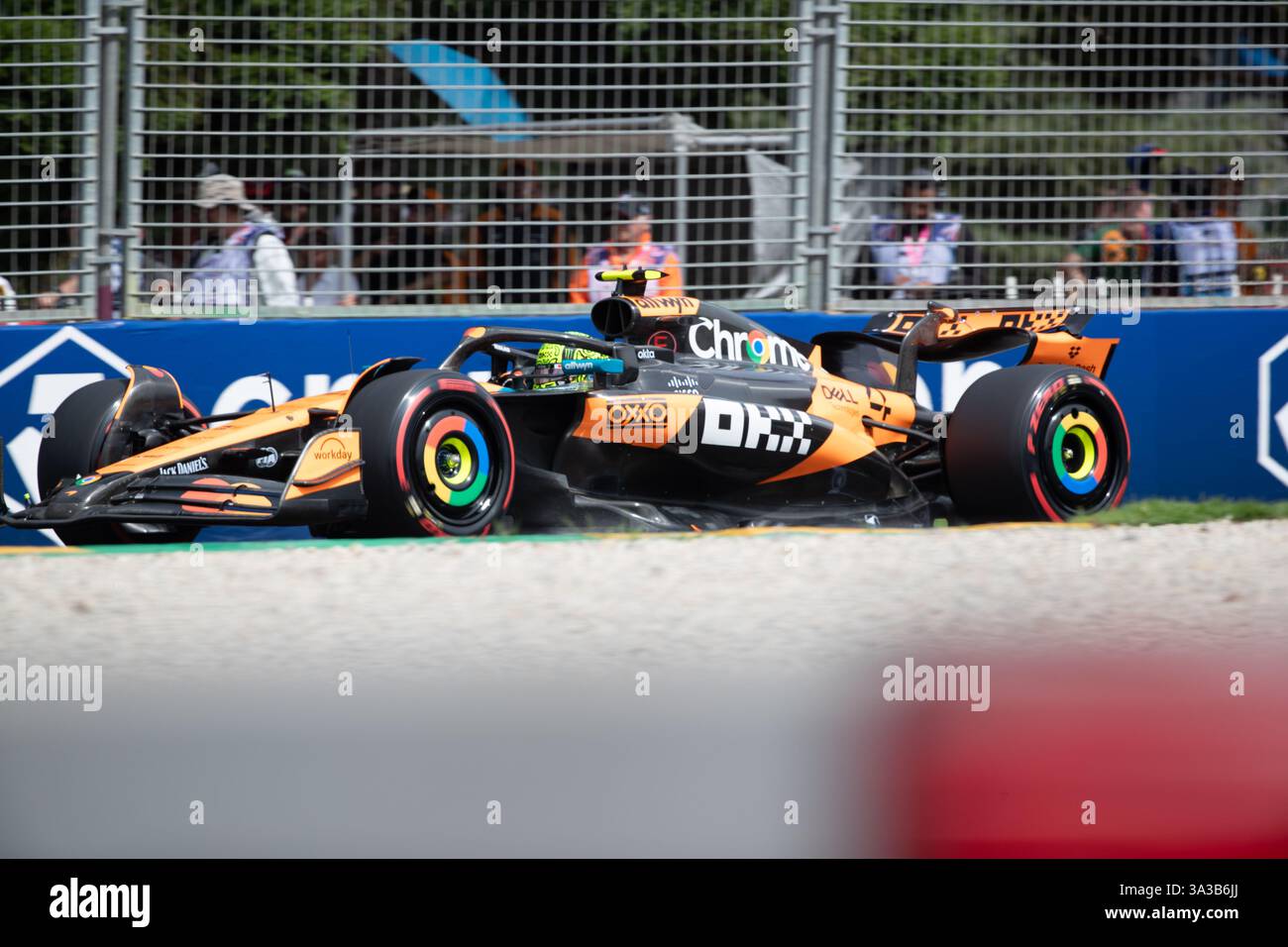 Albert Park, Australien, 15. März 2025. Lando Norris (GBR) fuhr für das McLaren Formel-1-Team ...