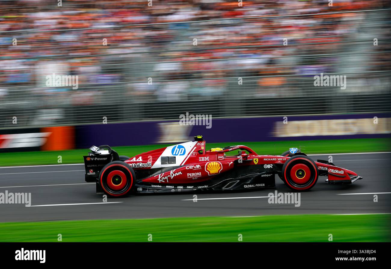 44 HAMILTON Lewis (gbr), Scuderia Ferrari SF-25, Action während des Formel 1 Louis Vuitton ...