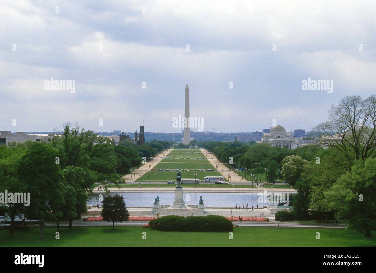 National Mall 1984, wie sie vom Capitol Hill, Washington DC, gesehen ...