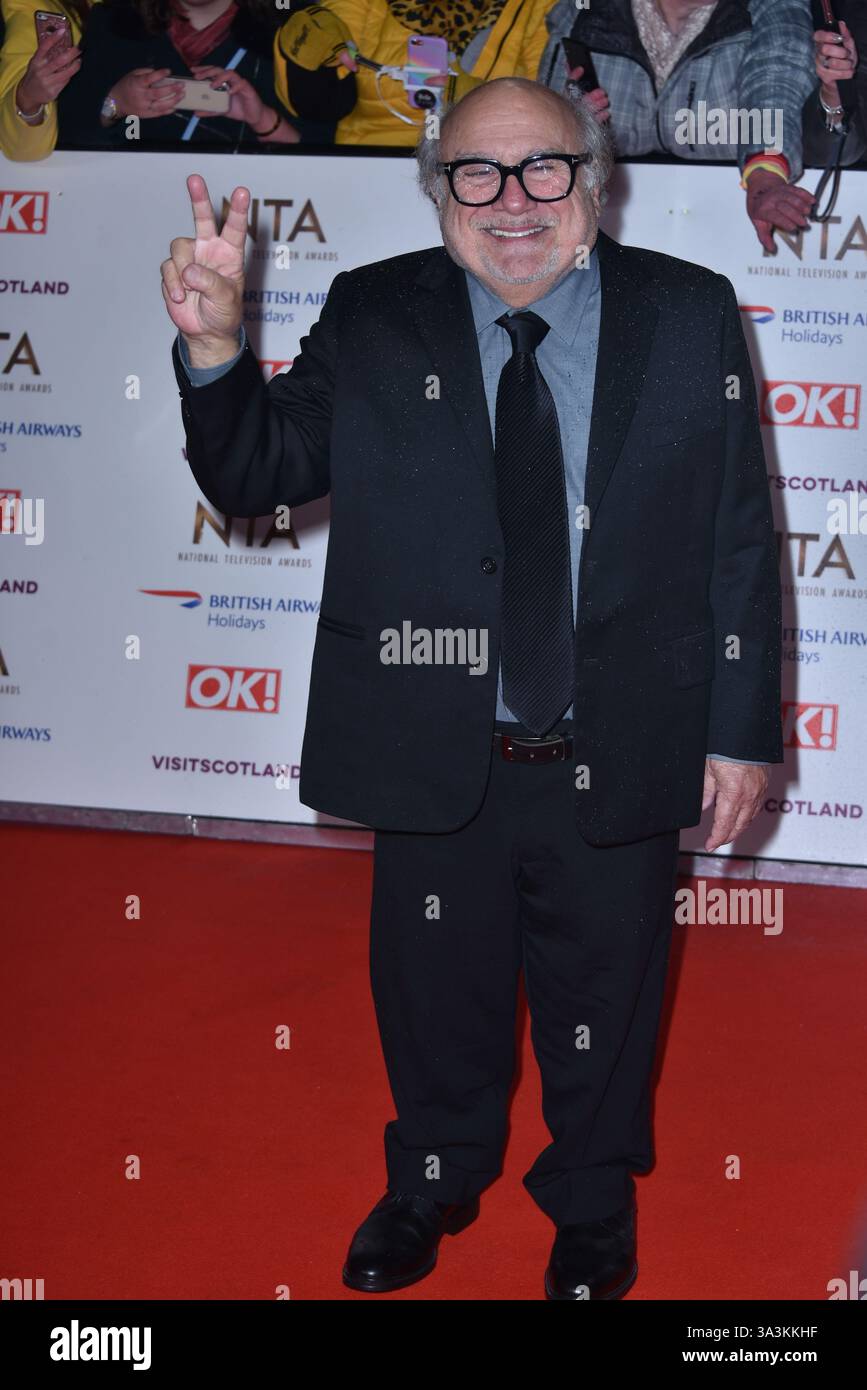 Danny Devitokam am 22. Januar 2019 bei den National Television Awards ...