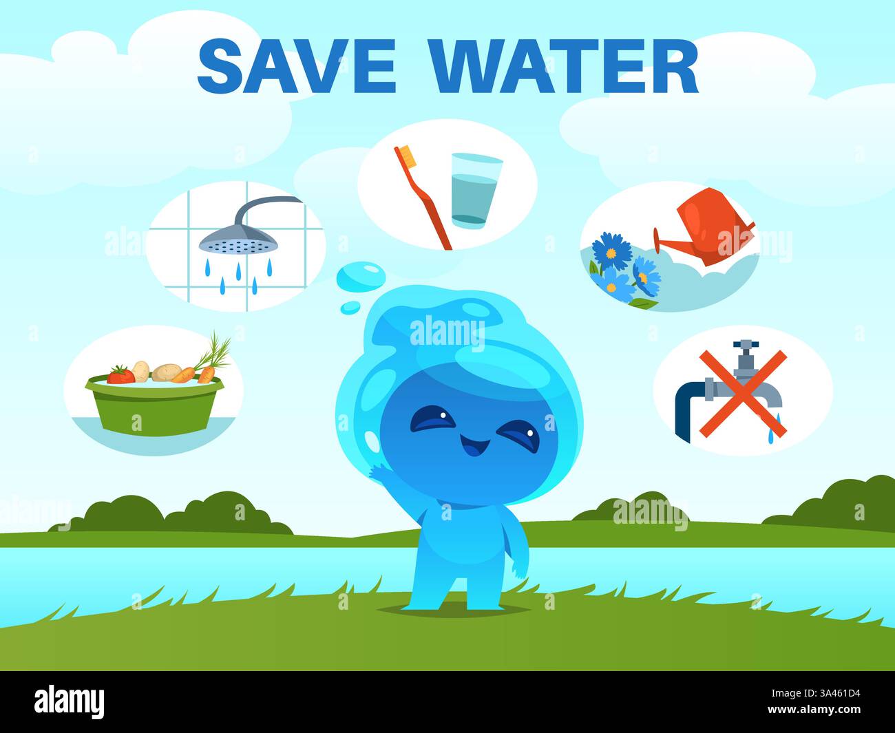 Wasser cartoon -Fotos und -Bildmaterial in hoher Auflösung – Alamy