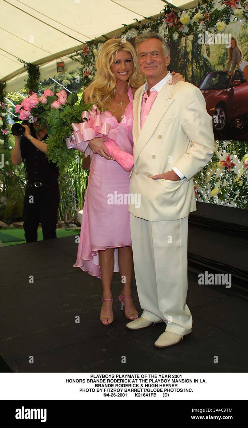 Hugh hefner brande roderick -Fotos und -Bildmaterial in hoher Auflösung ...