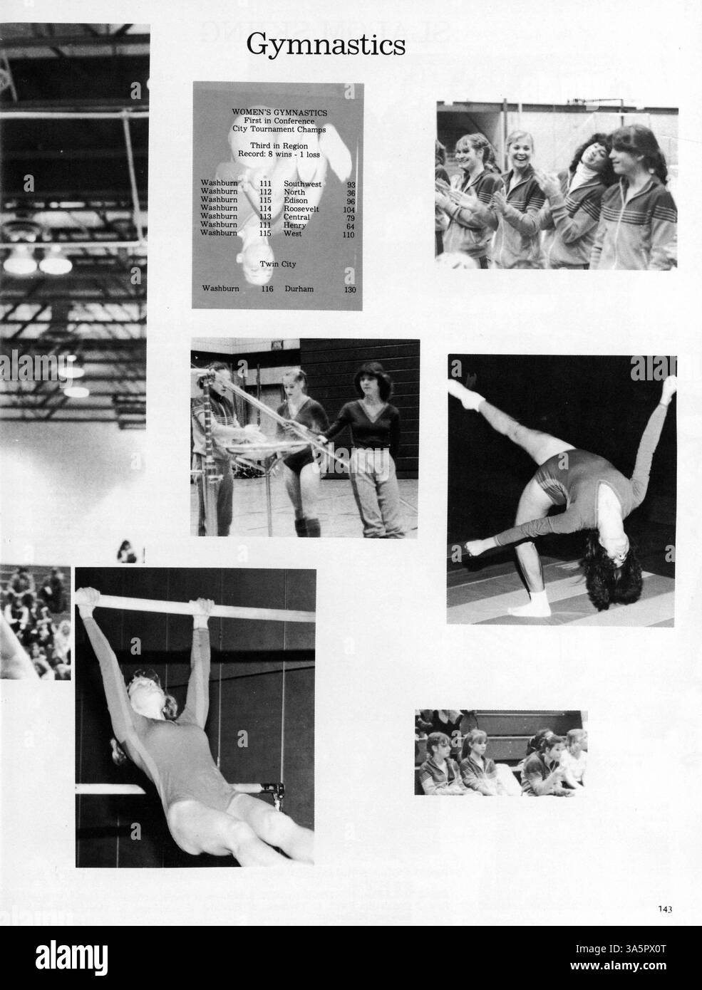 Das jahrbuch der washburn high school hebt die akademischen -Fotos und -Bildmaterial in hoher ...