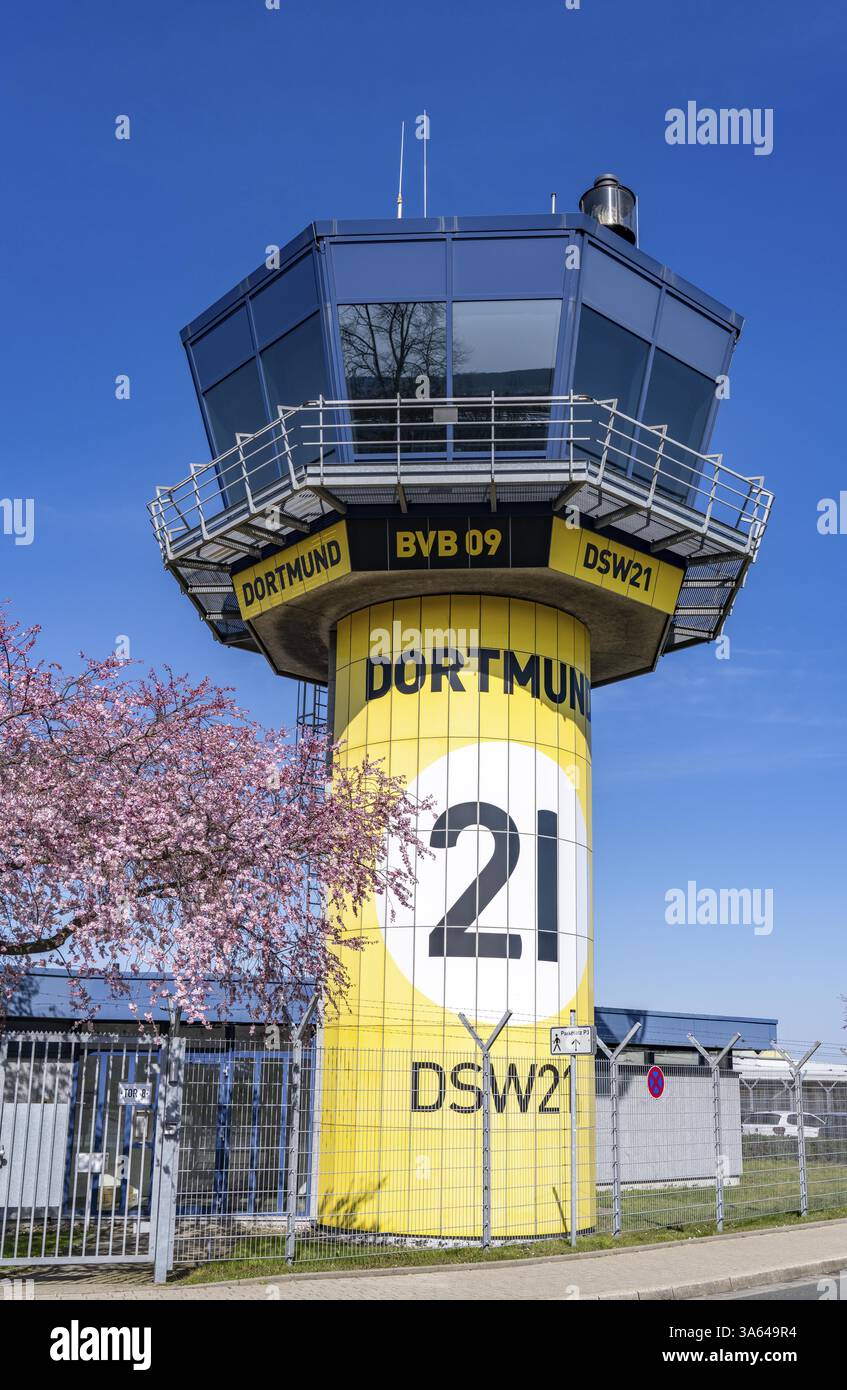 Flughafen Dortmund, DTM, Air Traffic Control Tower, BVB Black and ...