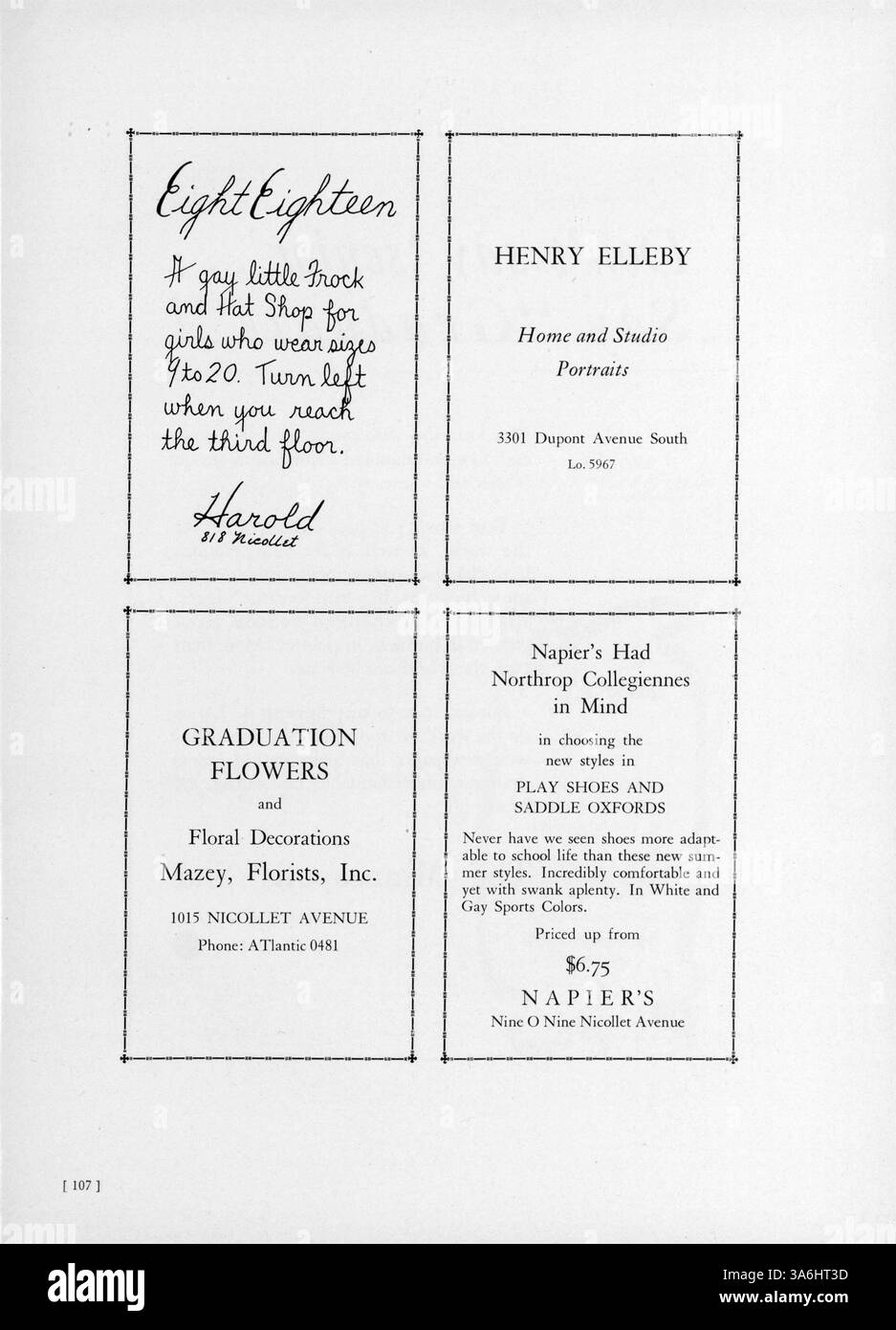 Die ausgabe 1938 des tatler jahrbuchs von northrop collegiate -Fotos und -Bildmaterial in hoher ...