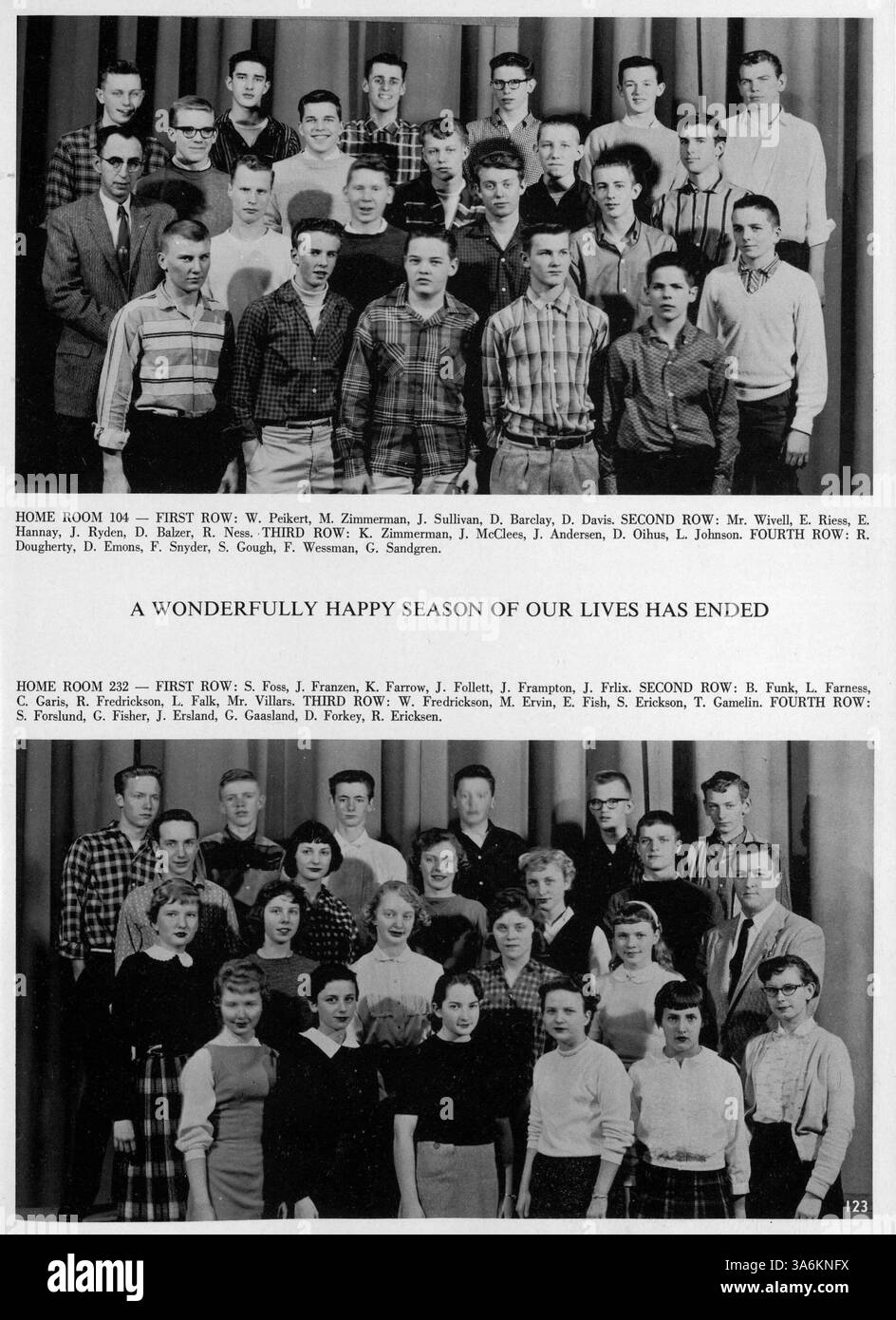 Das „Robin“ Jahrbuch der Robbinsdale High School 1959 dokumentiert die ...