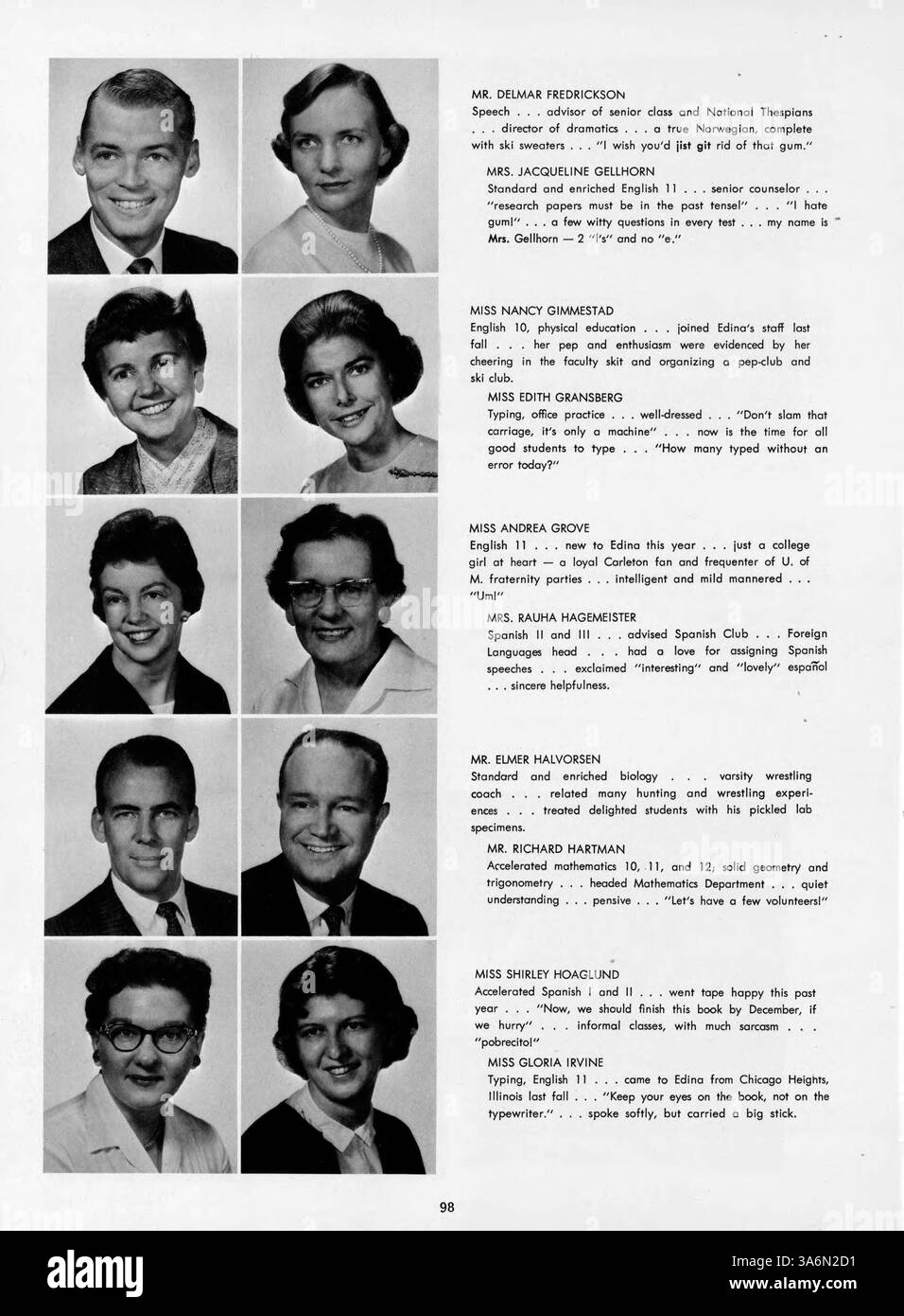 Das Whigrean Yearbook 1961 von Edina-Morningside High zeigt Highlights aus dem Schuljahr ...