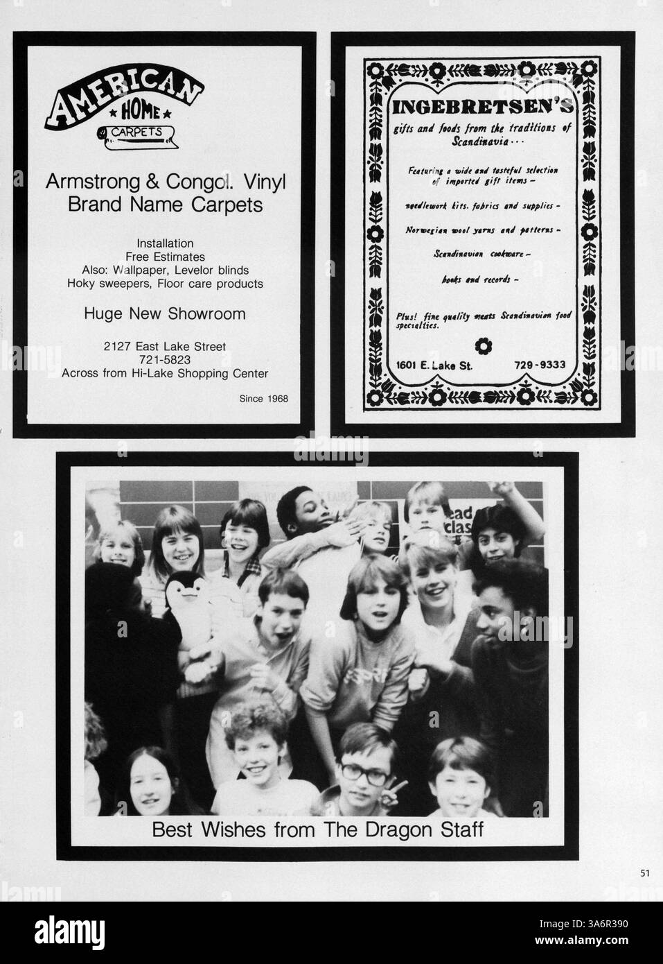 Diese Ausgabe des Andersen Open Yearbook „Draggin“ the Dragon“ aus dem Jahr 1985 beleuchtet die ...