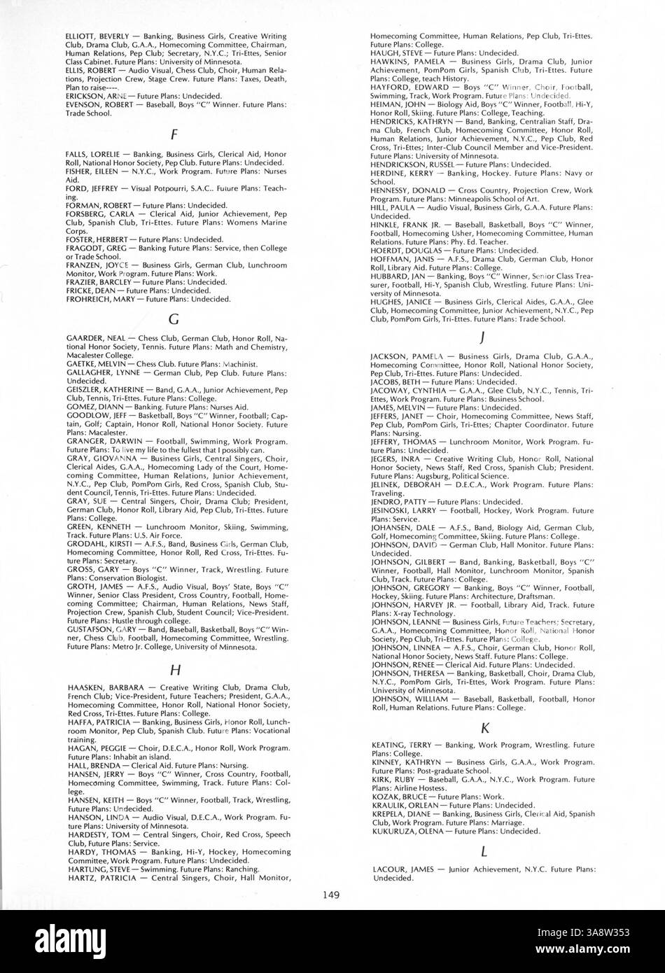 Das Jahrbuch 1969 der Central High School dokumentiert wichtige ...