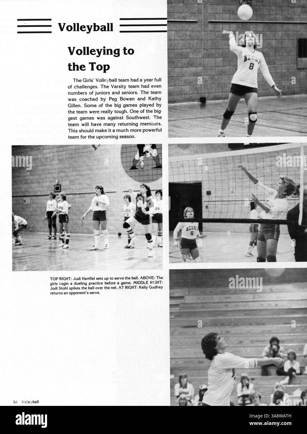 Dieses Jahrbuch 1985 der Patrick Henry High School zeigt die Schüler ...