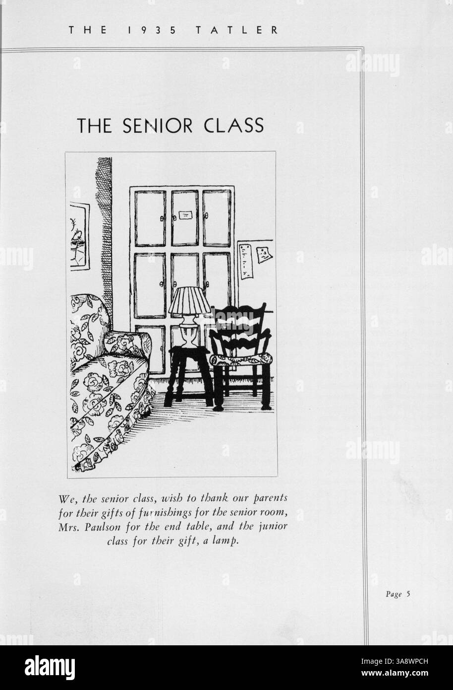 Die Ausgabe von „Tatler“ von der Northrop Collegiate High School aus dem Jahr 1935 zeigt die ...