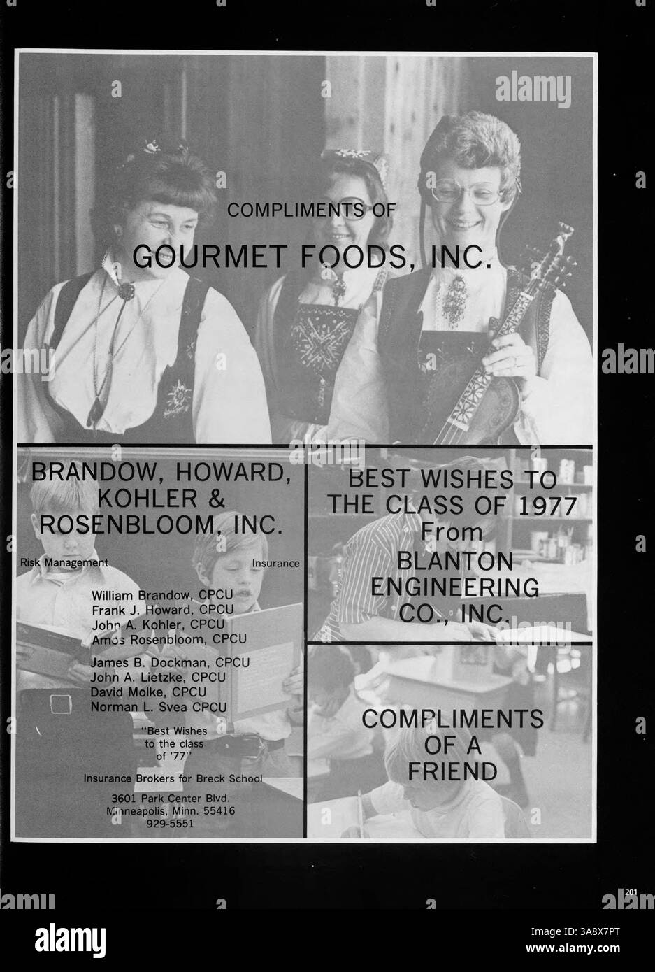 Dieses jahrbuch der breck high school aus dem jahr 1977 zeigt schüler ...