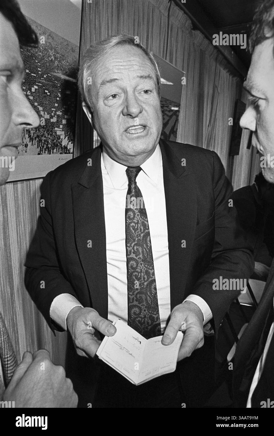 Jean Marie Le Pen, Anführer und Gründer der Partei FN (Front National ...