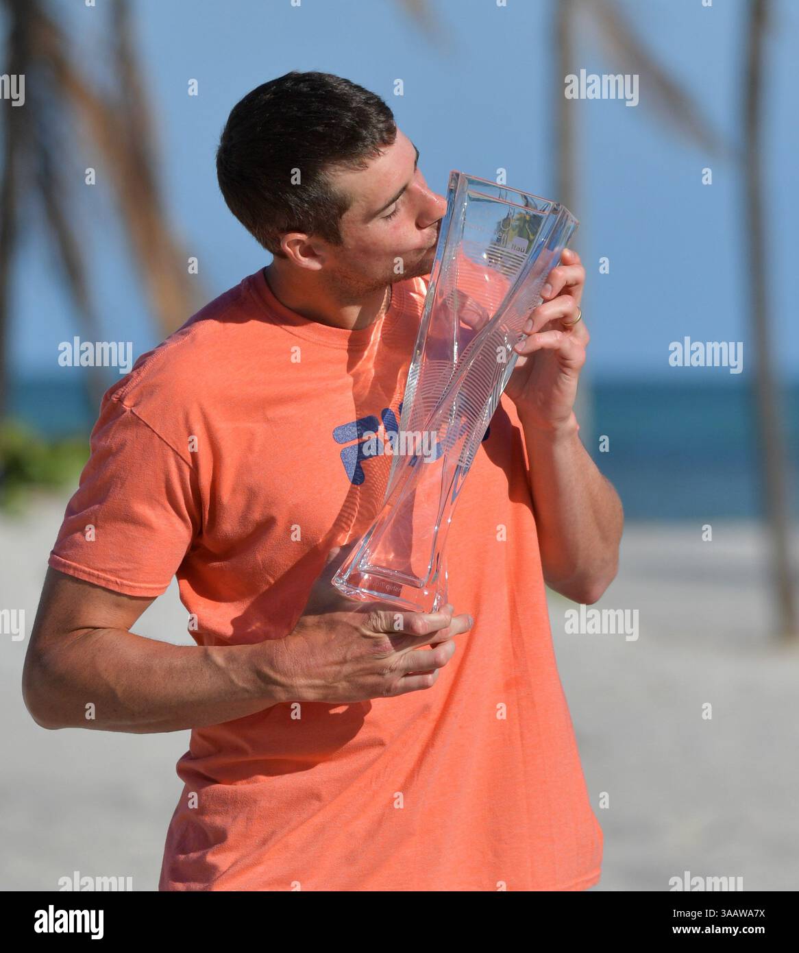 1. April 2018: Key Biscayne, Florida, Vereinigte Staaten von Amerika ...