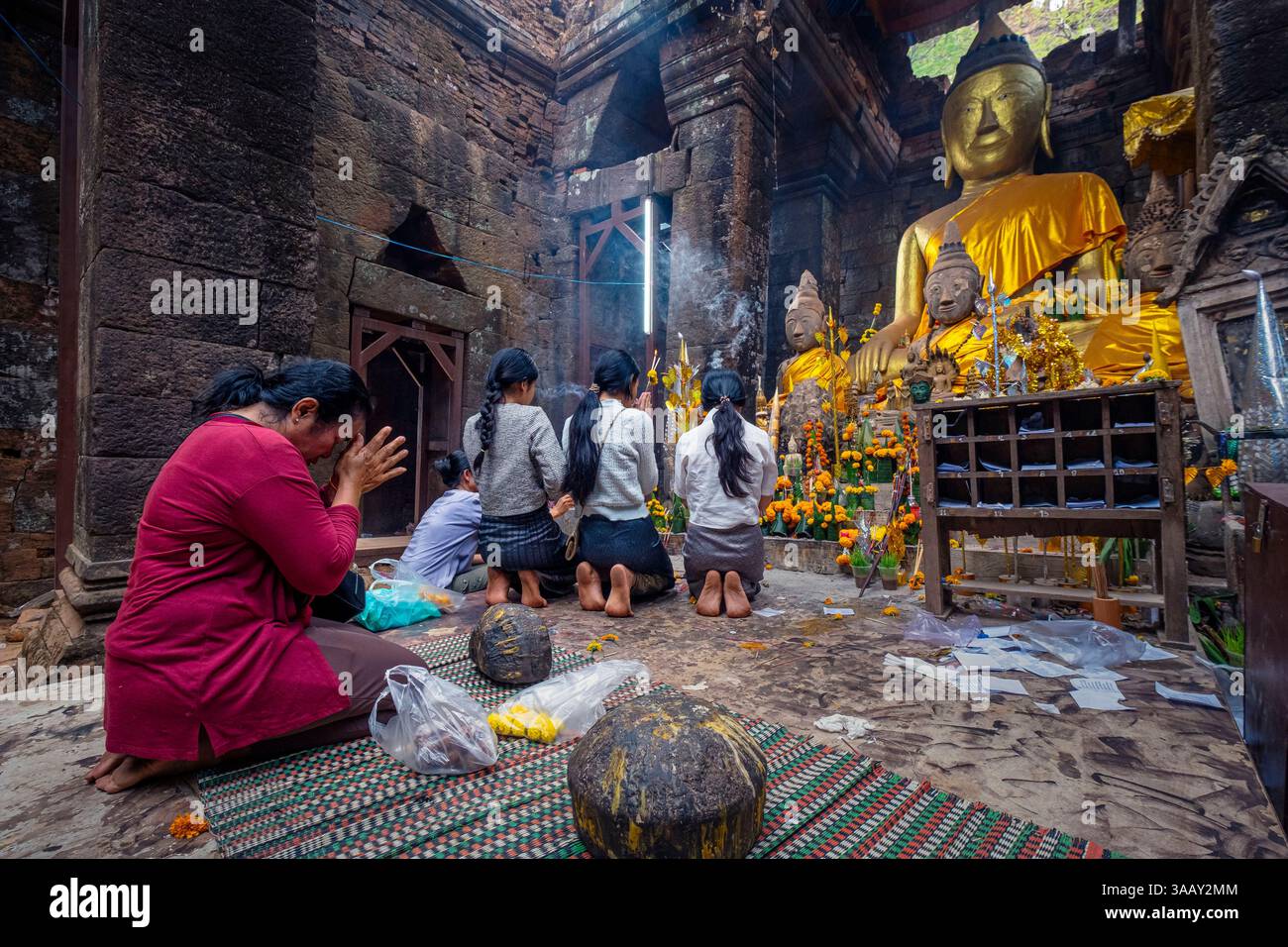 Laos, Provinz Champasak, Dorf Champassak, MwSt Phou (oder MwSt Phu ...