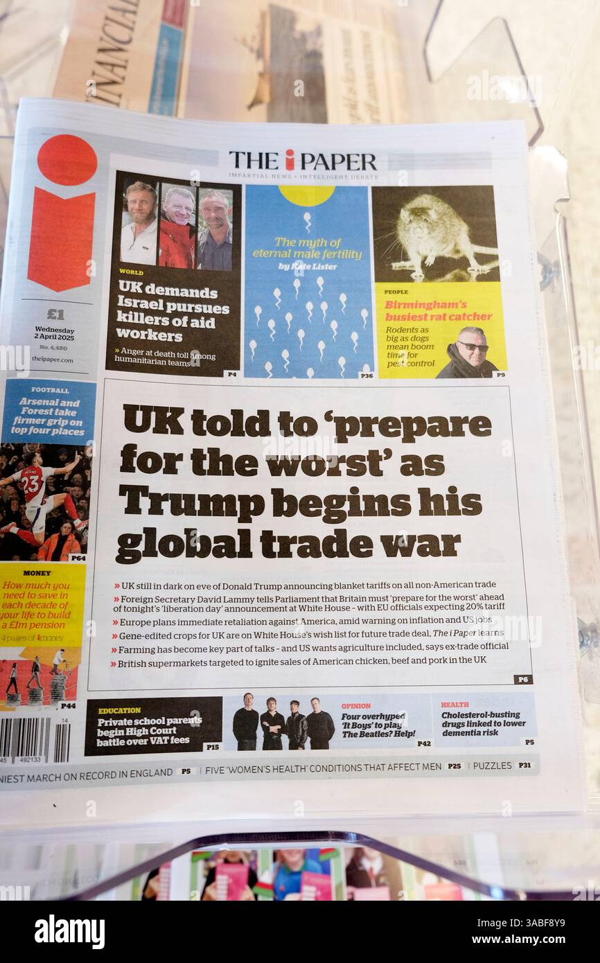 Als trump seinen globalen handelskrieg beginnt -Fotos und -Bildmaterial in hoher Auflösung – Alamy