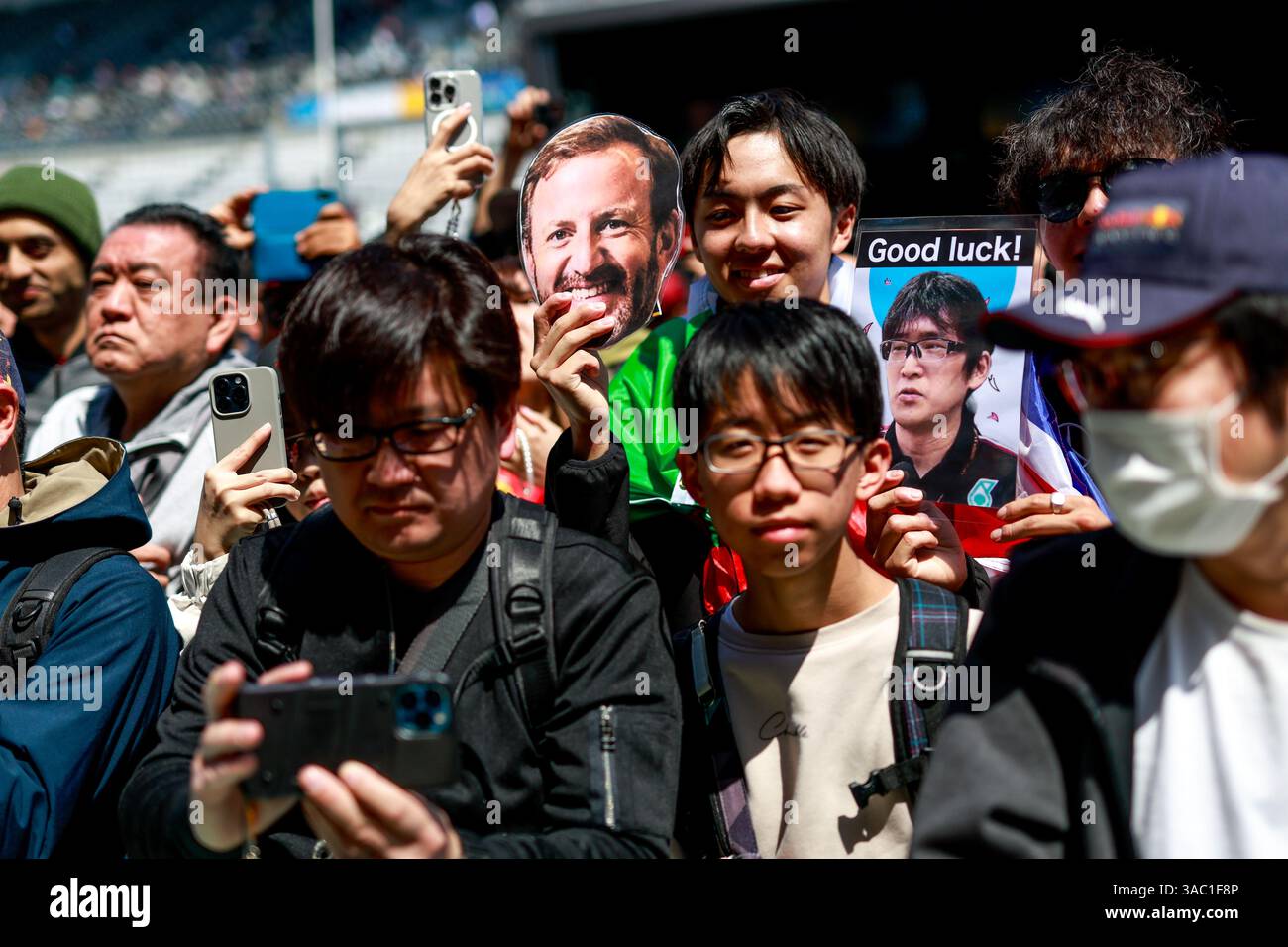 Japanische Fans beim Formel 1 Lenovo Japanese Grand Prix 2025, 3. Runde ...