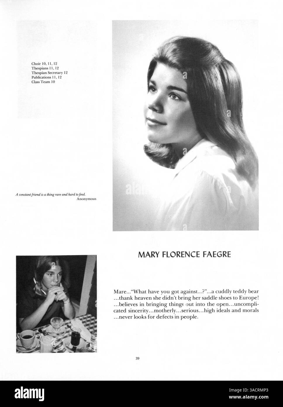 Die Ausgabe 1965 des Jahrbuchs Tatler von Northrop Collegiate bietet einen detaillierten ...