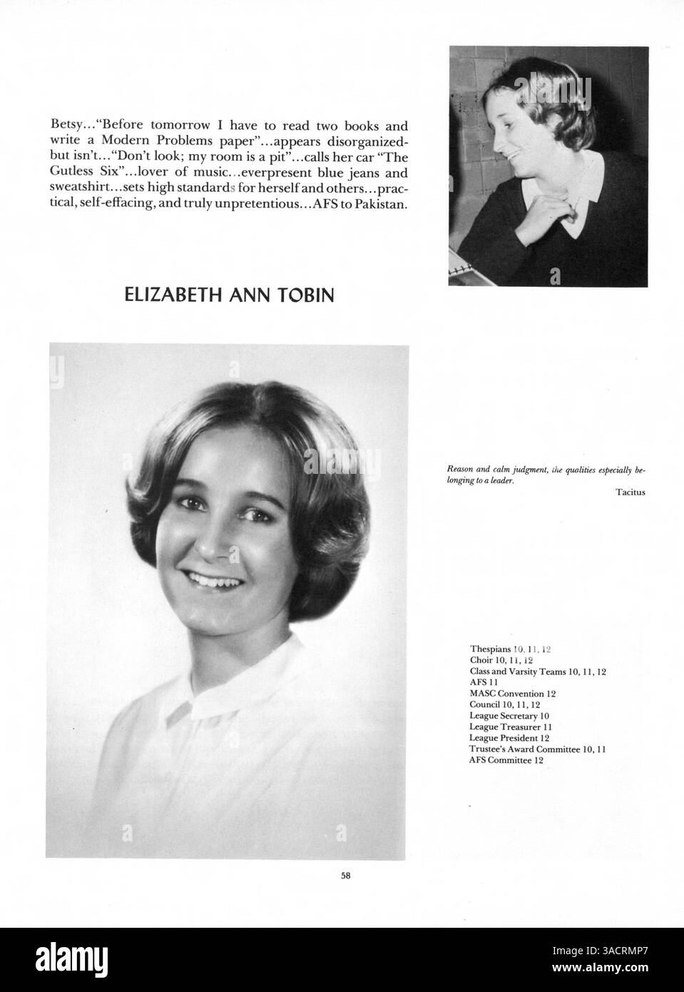 Die Ausgabe 1965 des Northrop Collegiate Yearbook, Tatler, zeigt Schüler, Lehrer, Clubs ...