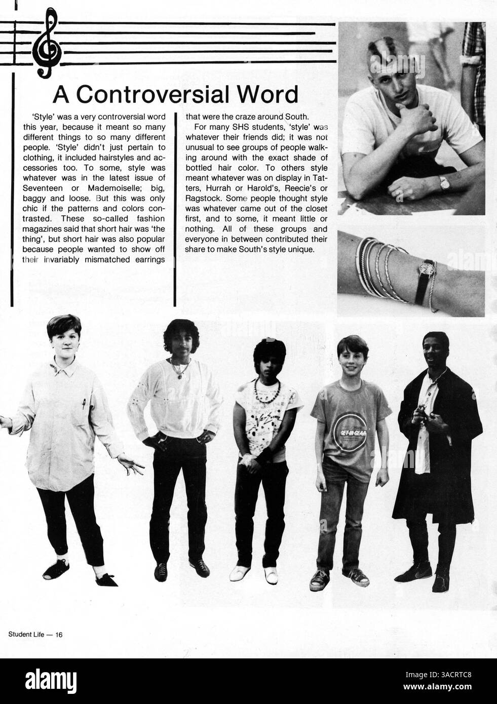 Das Tiger Yearbook 1985 an der South High zeichnet Studenten-, Dozenten ...